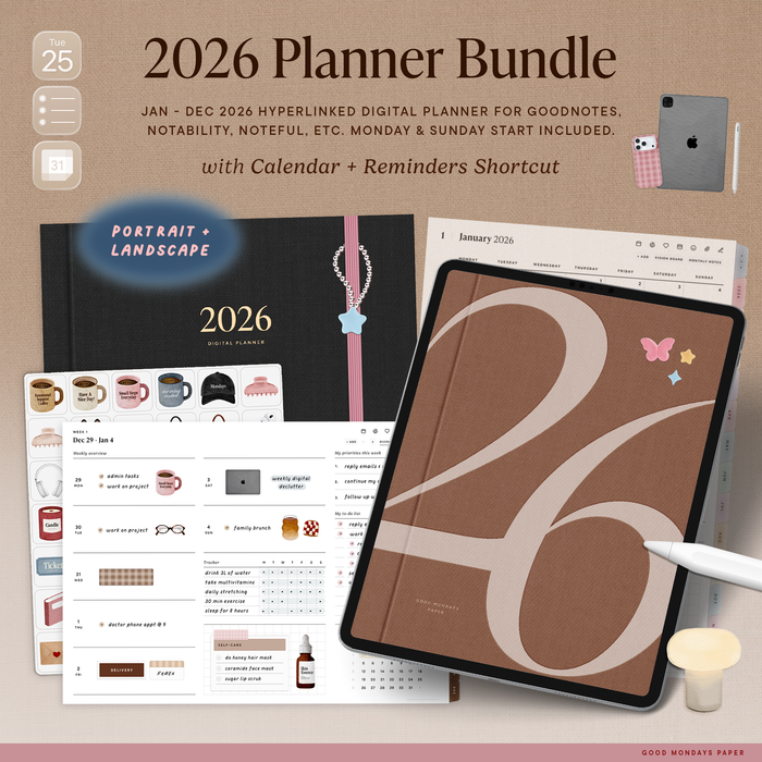 2025 Digital Planners – Good Mondays Paper